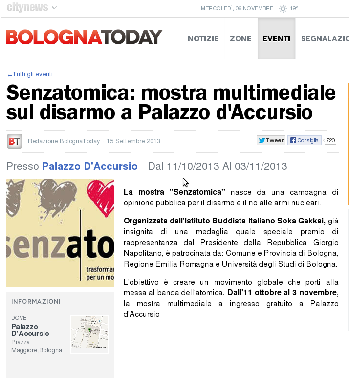 2013-09-15 BolognaToDay | Senzatomica
